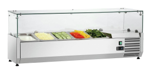 Refrigerated Countertop Servery Unit & Chilled Display, 1.2m | King ...